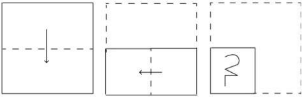 Paper Folding Unfolding Pattern - Solved Example