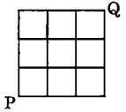 The following figure is made with nine squares of length 1 cm each. Q