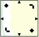 A square paper, shown in figure (I), is folded alo