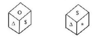 Dice Reasoning Question with Symbols – Find the Opposite Face
