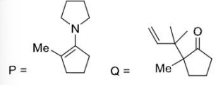 The structures of the intermediate [P] and major p