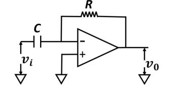 In the following circuit with an ideal operational amplifier, the ...