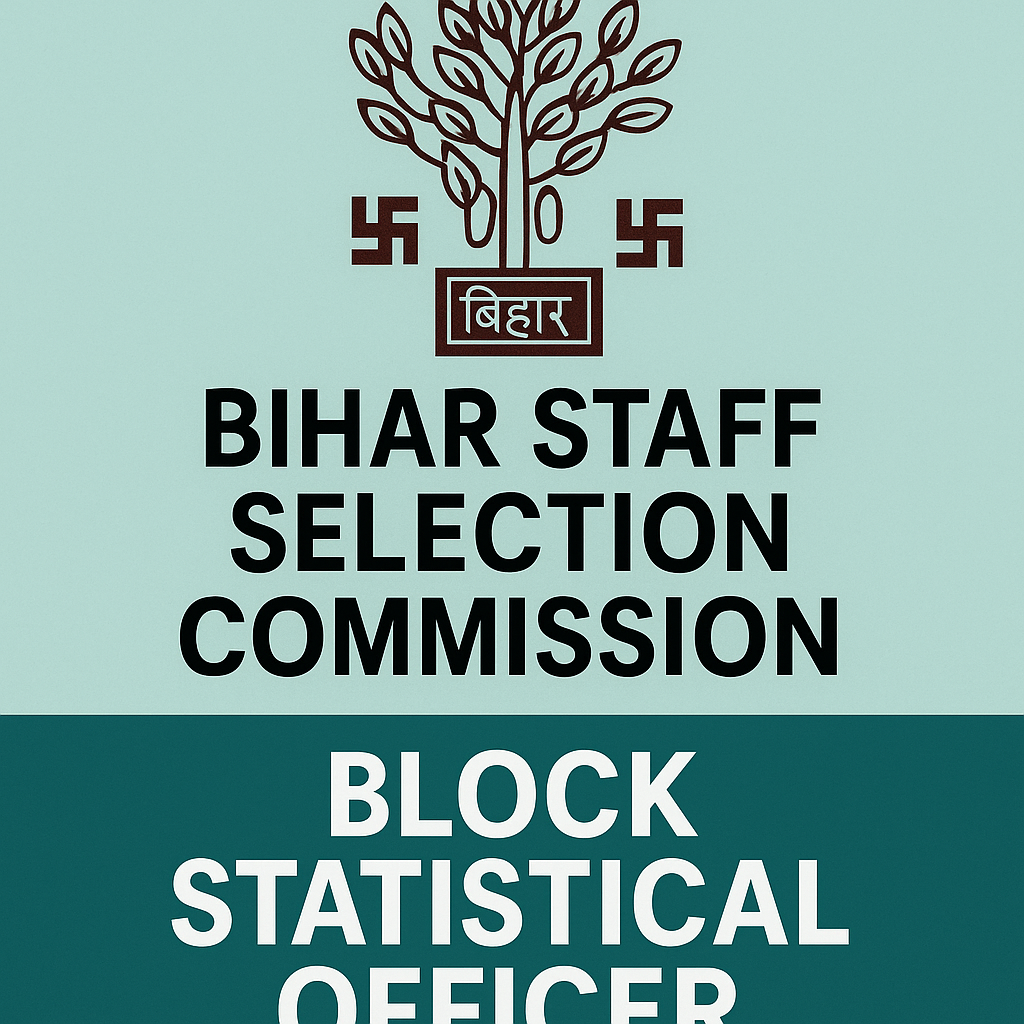 Bihar Staff Selection Commission (BSSC) Block Statistical Officer (BSO ...